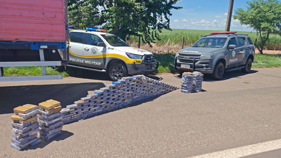 PM Rodoviária apreende mais de 377 kg de drogas em caminhão na Rodovia ...